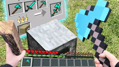 Realistic Minecraft In Real Life Pov ~ Amazing Crafting Multi Item