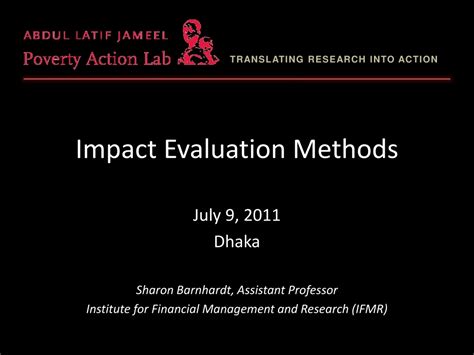 Ppt Impact Evaluation Methods Powerpoint Presentation Free Download Id 8923888