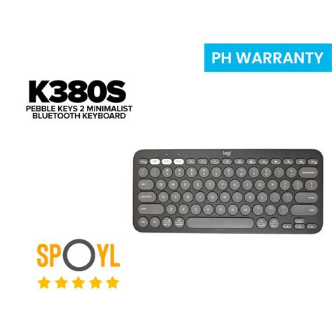 Logitech Pebble Keys 2 K380s Slim Minimalist Bluetooth Keyboard With