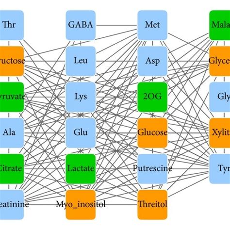Correlation Based Networks Of Metabolite Data Sets A Original Download Scientific Diagram