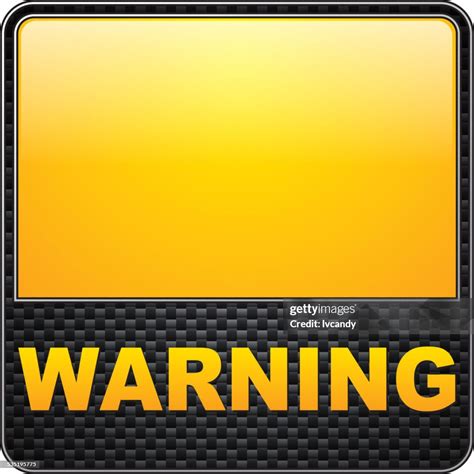 Warning Label Template High Res Vector Graphic Getty Images