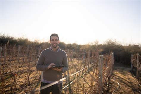 포도밭에서 디지털 태블릿으로 작업하는 중년 성인 남성의 초상화 인물 사진에 대한 스톡 사진 및 기타 이미지 인물 사진 전원 장면 농업 Istock