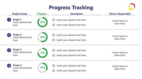 Progress Tracking Slide For Executive Project Summary Template SlideModel
