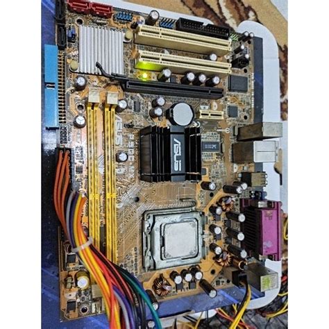 Jual Motherboard Murah Mainboard Mobo G Lga Ddr Bonus Prosesor Intel Core Duo Minus