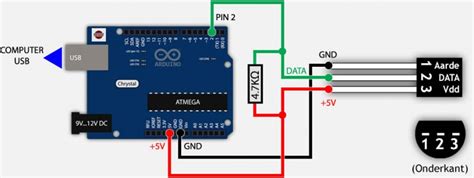 Tweaking4all Nl Temperatuur Meten Met De Arduino En Een Ds18b20