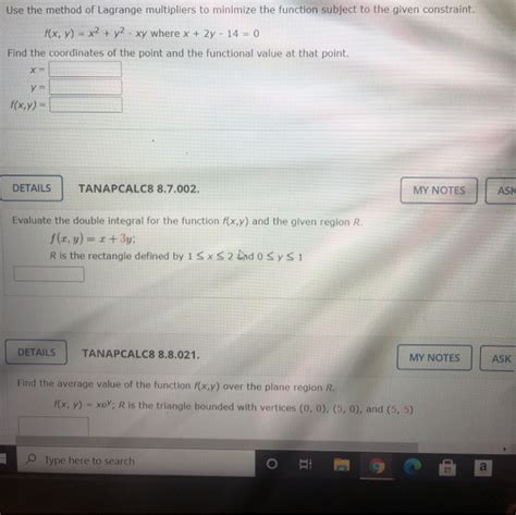 Solved Use The Method Of Lagrange Multipliers To Minimize Chegg