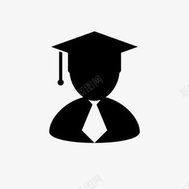 研究生卡通图标 研究生卡通icon 研究生卡通矢量图标 88ICON