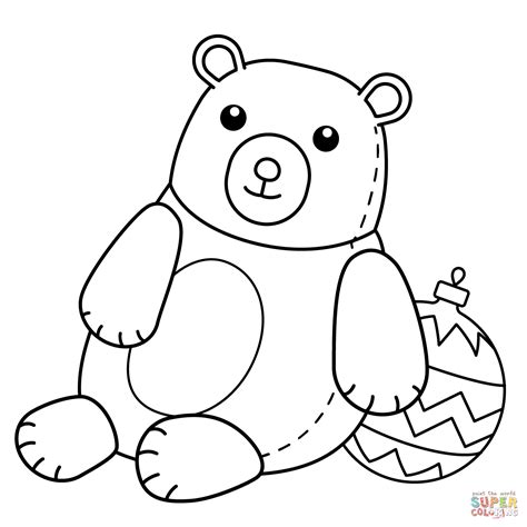 Teddy Bears Christmas Coloring Pages [2025]
