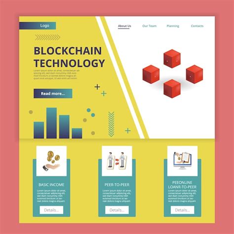 Blockchain Template Free Vectors And Psds To Download