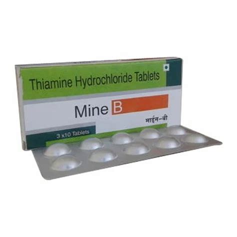 Thiamine Hydrochloride Tablets Packaging Type Alu Alu At ₹ 147box In