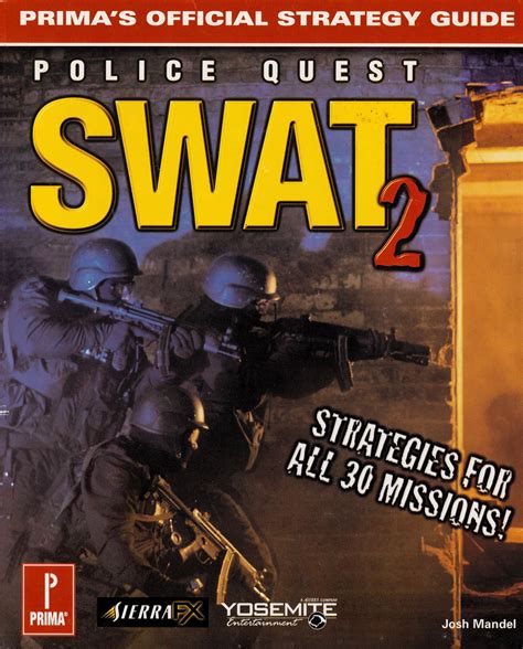 Police Quest Swat 2 Primas Official Strategy Guide 1998 [pc