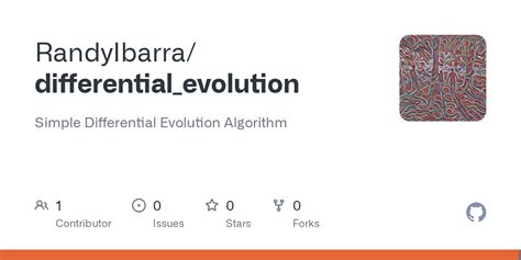 Github Randyibarradifferentialevolution Simple Differential Evolution Algorithm