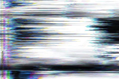 Glitch No Signal Background Pixel Noise Digital Pattern Stock Illustration Adobe Stock