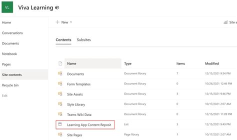 Add Sharepoint As A Content Source For Microsoft Viva Learning