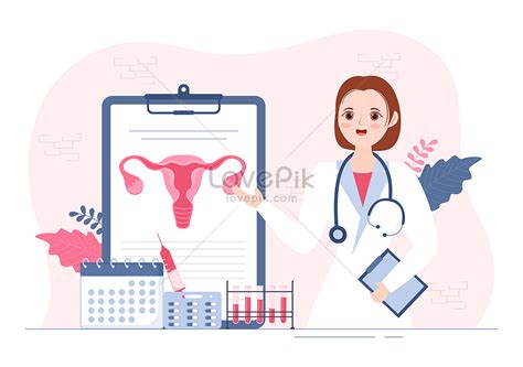 자궁내막증 삽화 일러스트 무료 다운로드 Lovepik