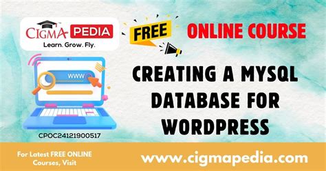 Creating A Mysql Database For Wordpress Free Online Course Cigma Pedia