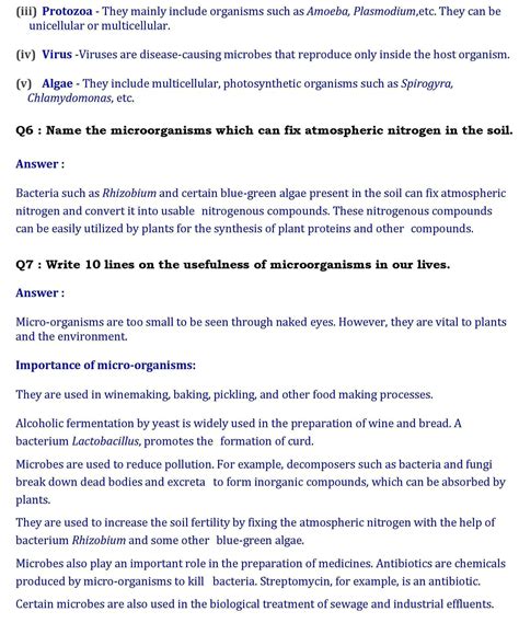 Ch Micro Organisms Friend And Foe Page Wise NCERT Solution