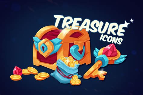 Treasure Icons Pack 2d 图标 Unity Asset Store