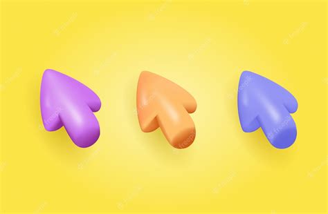 Premium Vector Arrow Pointer Mouse Cursor Computer Interface 3d