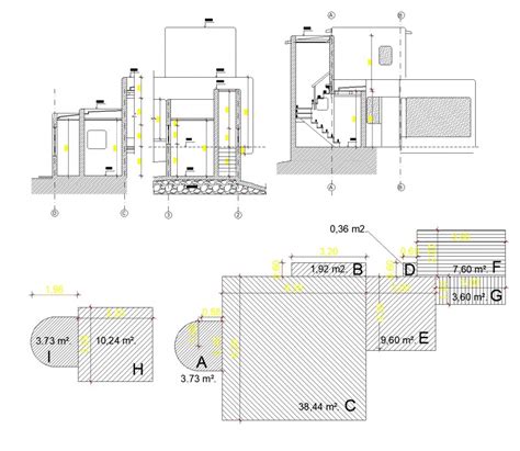 Area Hatching And Section Family Home Autocad File Stair Detail Hatch Brick Wall Autocad