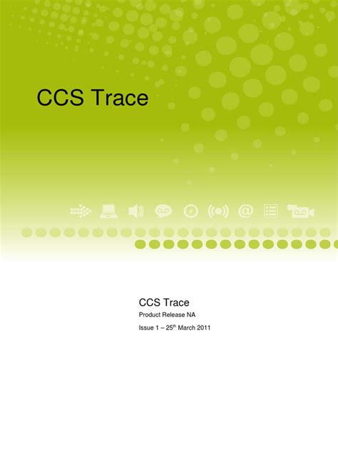 Ccs Trace Pdf String Computer Science Telephony