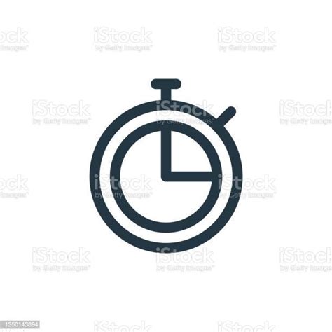스톱워치 벡터 아이콘입니다 편집 가능한 스트로크를 중지합니다 웹 및 모바일 앱 로고 인쇄 매체에 사용하기 위해 선형 기호를 중지합니다 얇은 선 그림 벡터 격리 된 윤곽선