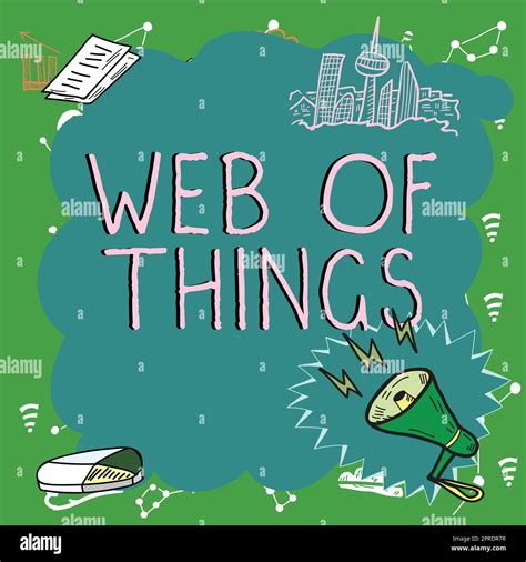 Text Caption Presenting Web Of Things Internet Concept Internet Technology Online Modern Data