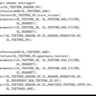 Opengl Codes To Configure The Texture Shader For Flow Animation Download Scientific Diagram