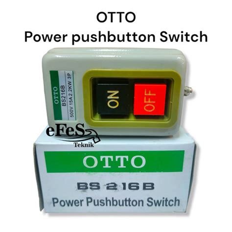 Jual Power Push Button Switch BS 216 B Jakarta Barat EFeS Teknik Tokopedia