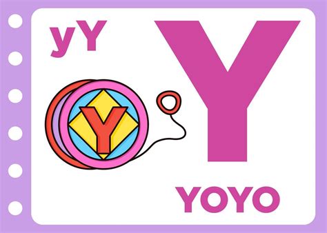Letter Y Is For Yo Yo Vector Vector Art At Vecteezy