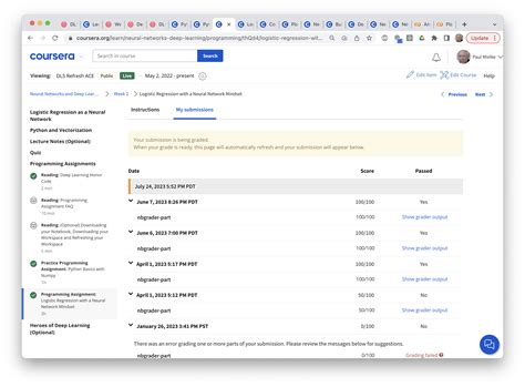 Programming Assignment Logistic Regression Neural Networks And Deep