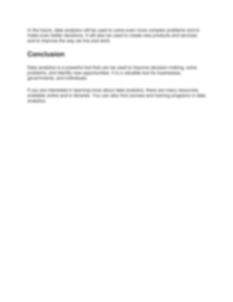 Solution Data Analytics Types How To Process Future With Details