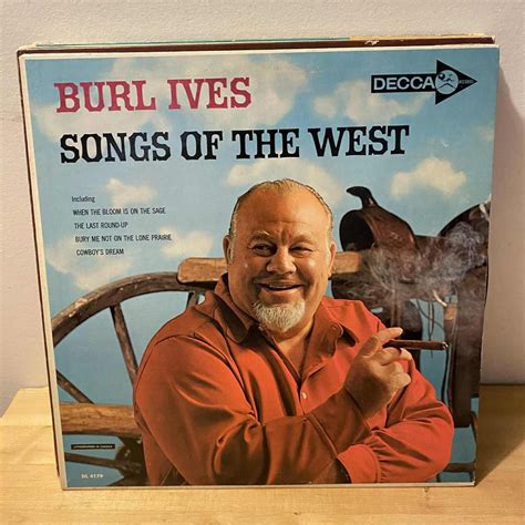Burl Ives Songs Of The West Vinyl 33rpm Vg Aj27 Etsy