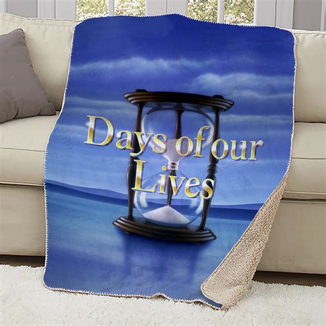 Days Of Our Lives Logo Sherpa Blanket Nbcuniversal Shop
