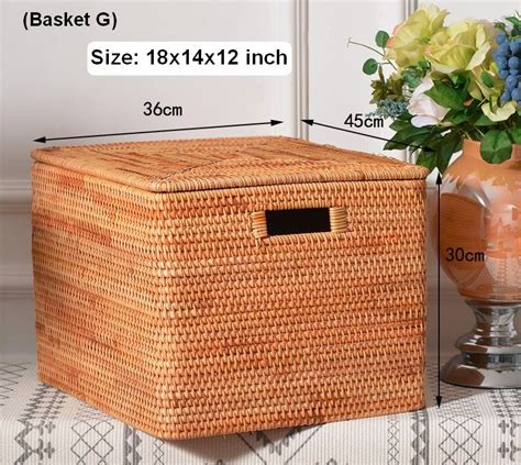 Extra Large Storage Baskets For Shelves Wicker Rectangular Storage Ba