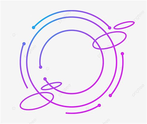 Technology Border White Transparent Technology Border Decorative