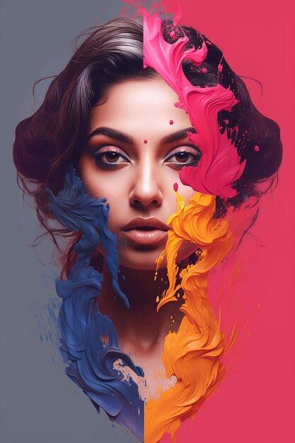 Premium Photo Minimal 3d Indian Holi Poster Design