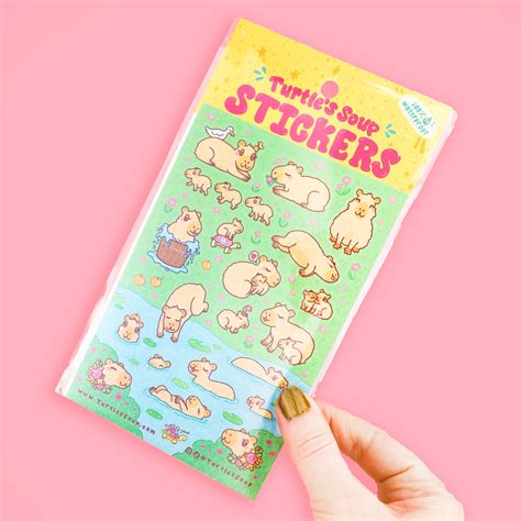Capy Time Capybara Vinyl Sticker Sheet The Noble Capybara