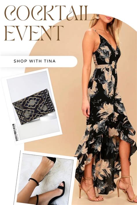 Darling Daylily Black Floral Print Curated On Ltk Cocktail Party Outfit Cocktail Party