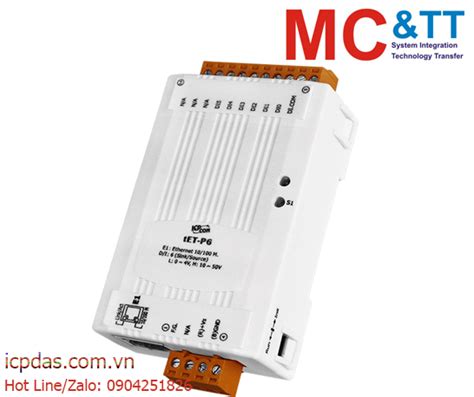 Module Ethernet Modbus TCP kênh đầu vào DI ICP DAS tET P CR ICP DAS Việt Nam