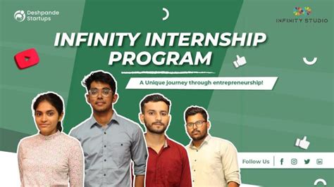 Deshpande Startups On Linkedin Infinity Internship Program A Unique