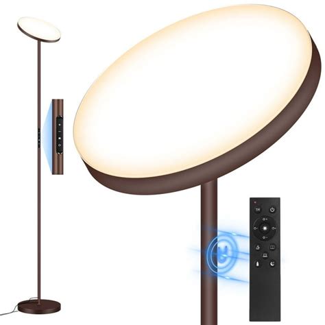 Outon Led Torchiere Floor Lamp With Remote Control Super Bright 4 Color