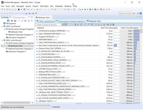 Sap Abap Central Analyze Abap Performance Traces With The Profile Data