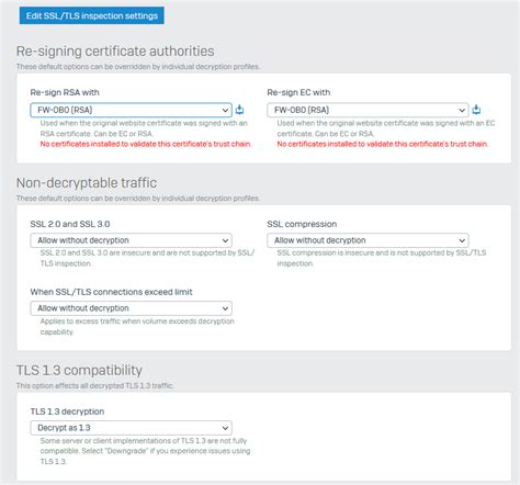 Sophos Xgs Firewall No Certificates Installed To Validate This Certificates Trust Chain