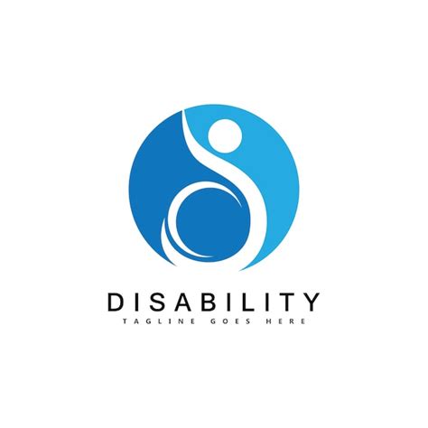 Premium Vector Modern Disabled People Support Logo