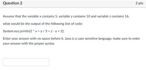 Solved Assume That The Variable X Contains 5 Variable Y
