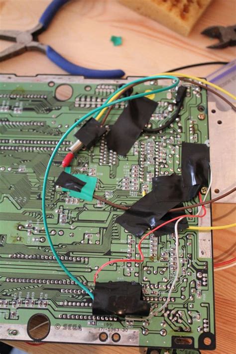 Hardware Modifications Adding A Switch To The Mega Drive Colour Mod Retro Otaku