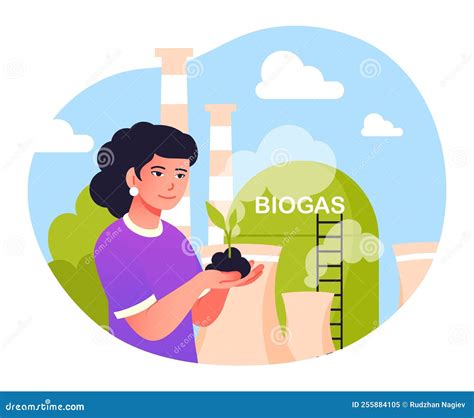 Concept Of Biogas Stock Vector Illustration Of Fuel 255884105