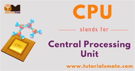 Full Form Of Cpu What Is Cpu In Computer Tutorialsmate
