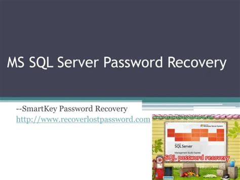 Ppt How To Recover Sql Server Database When There Is No Backup